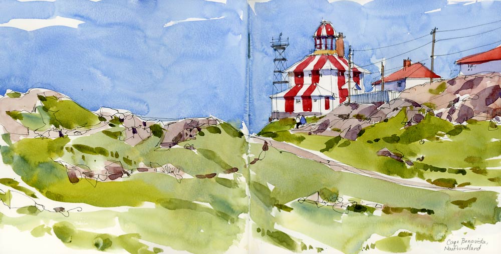 Cape Bonavista lighthouse | Shari Blaukopf's Sketchbook