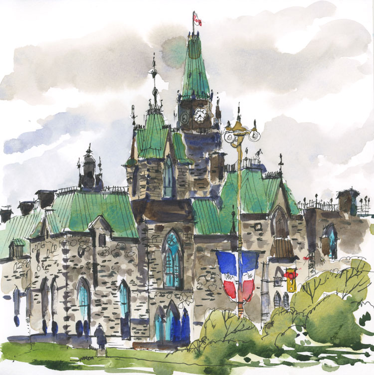 East Block | Shari Blaukopf's Sketchbook
