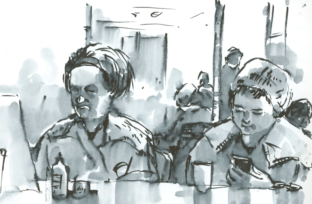 Hair salon | Shari Blaukopf's Sketchbook