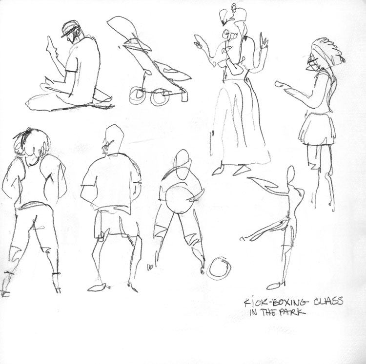 Stretching | Shari Blaukopf's Sketchbook