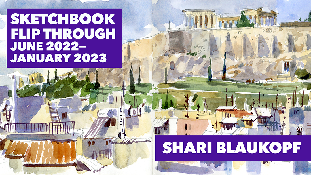 Plein Air Sketchbook Flip Through Shari Blaukopf S Sketchbook