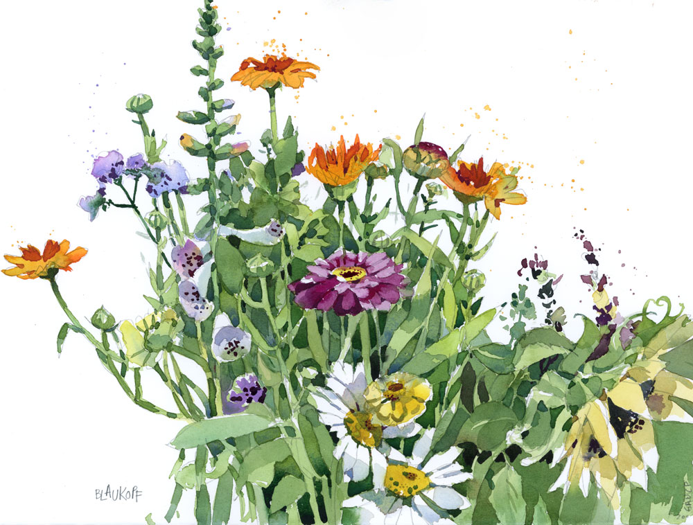 Start with the greens | Shari Blaukopf's Sketchbook